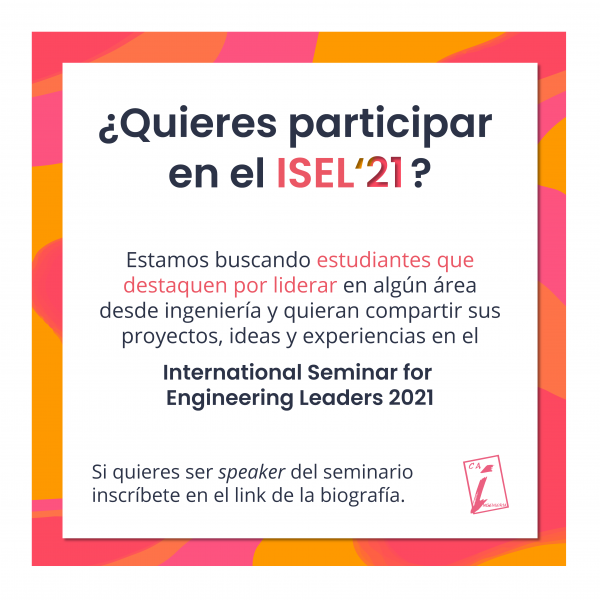 En septiembre se realizará nueva versión del ISEL | Ingeniería UC