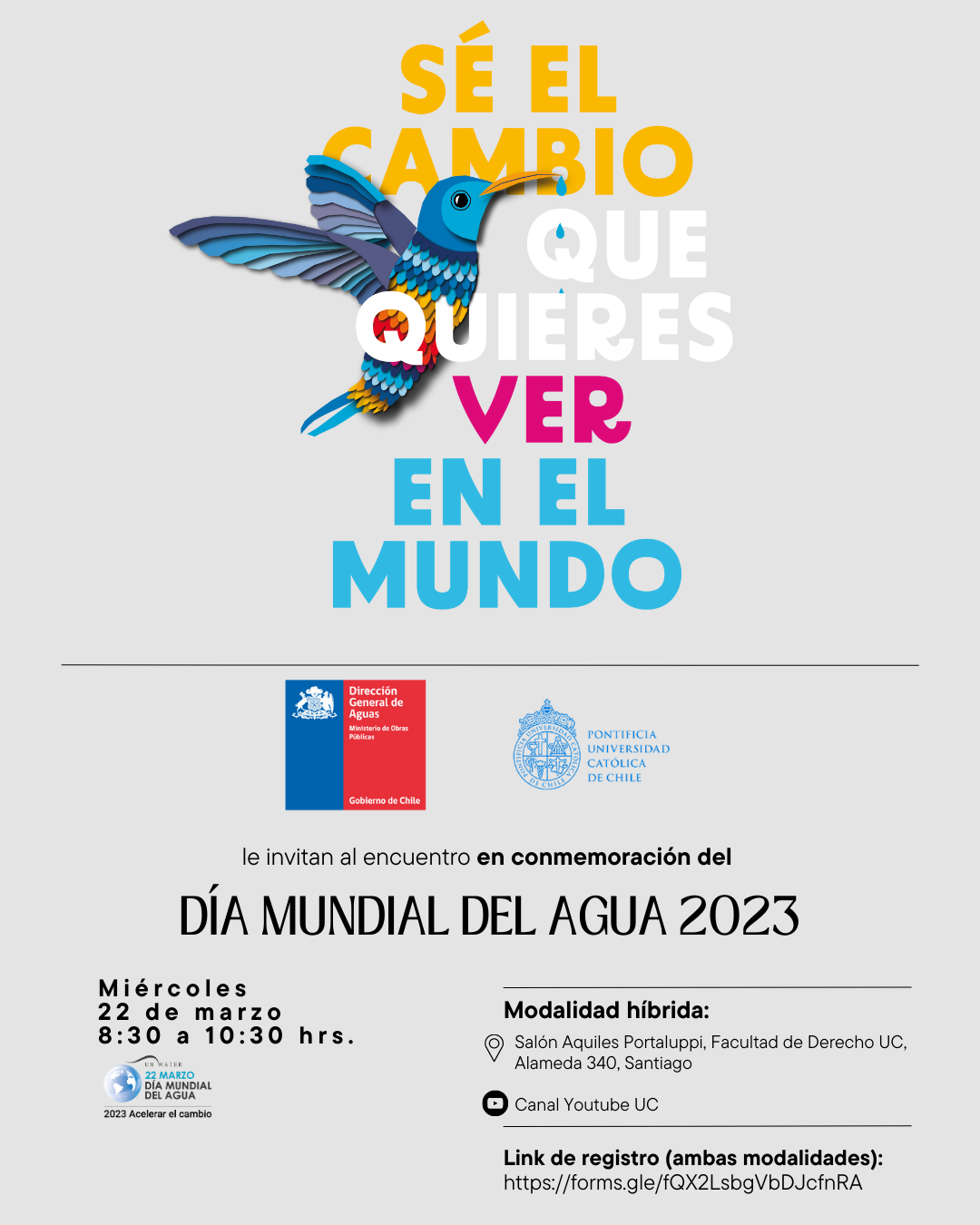 Encuentro en conmemoración del Día Mundial del Agua 2023 | Ingeniería UC