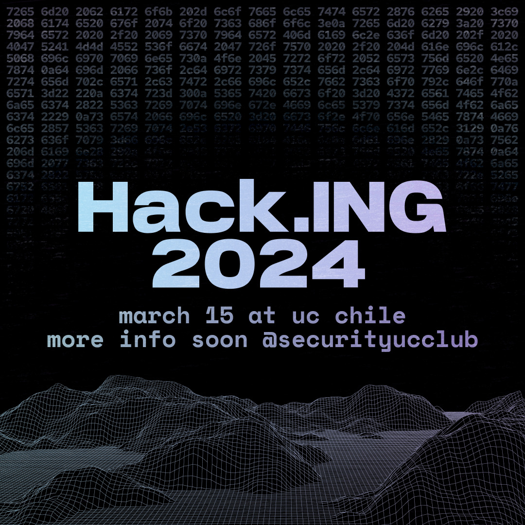 Capture the Flag Hack.Ing 2024 | Ingeniería UC